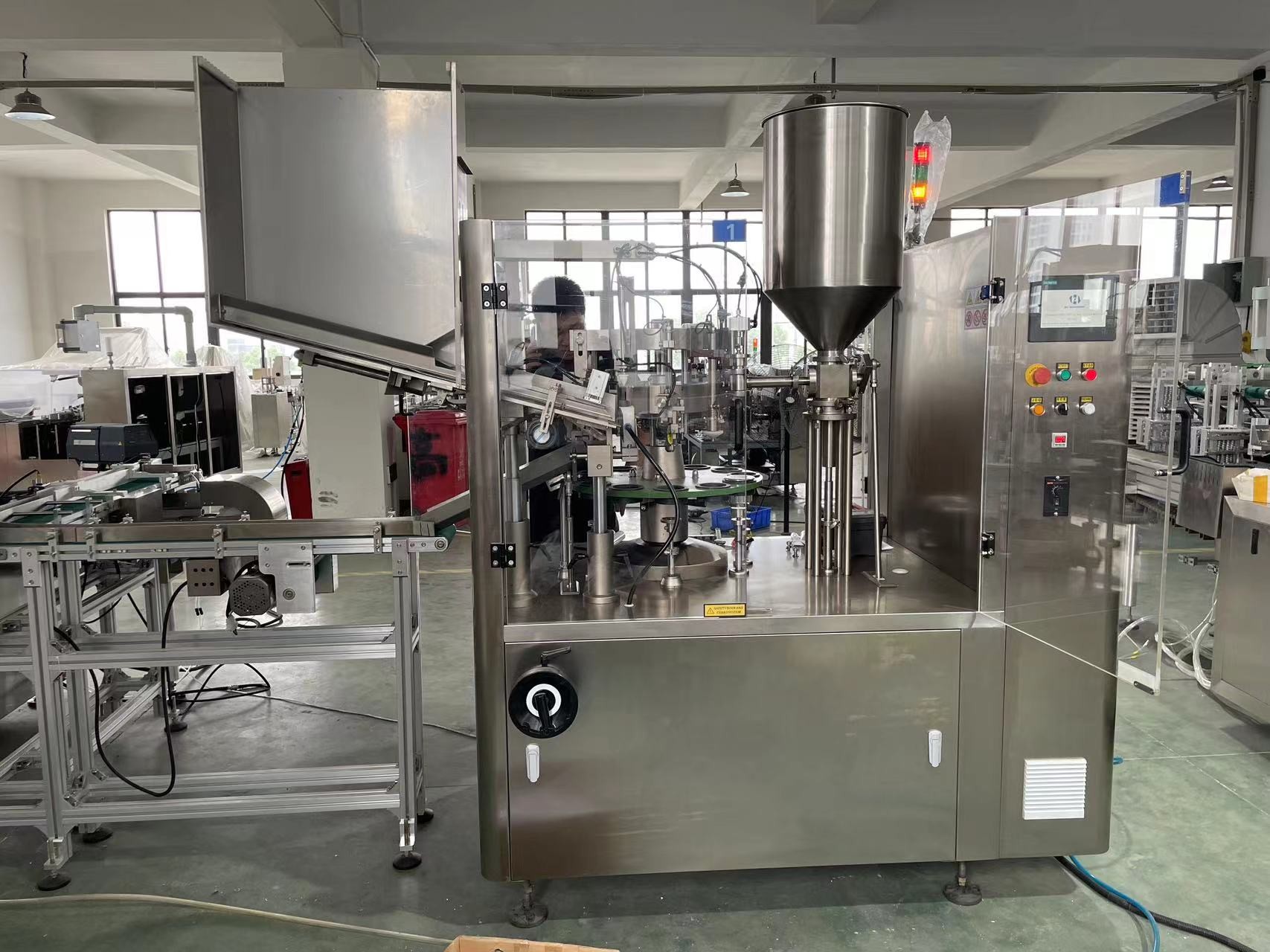 Automatic plastic/metal tube filling machine cream/gel/ointment filling ...